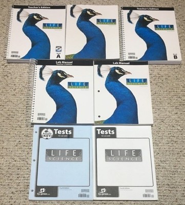 BJU Bob Jones 7th grade LIFE SCIENCE 7 4th Ed Student Text Teacher ...