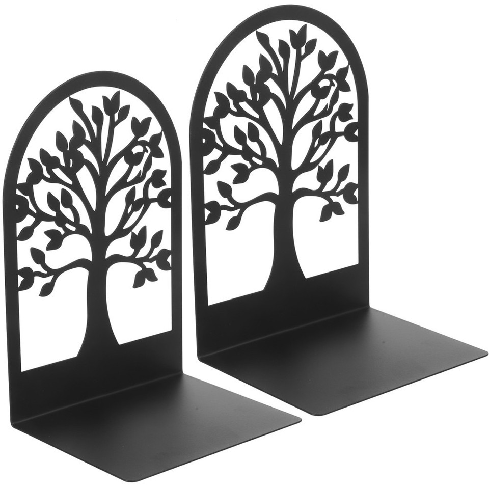 2 Pcs Metal Book Ends Heavy Duty Bookends Decorative for Shelves | eBay ...