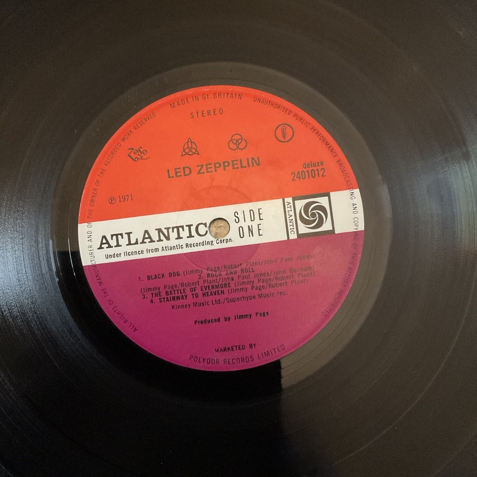 Led Zeppelin IV Red Plum A3/B3 "porky/pecko duck" 1971 " | eBay