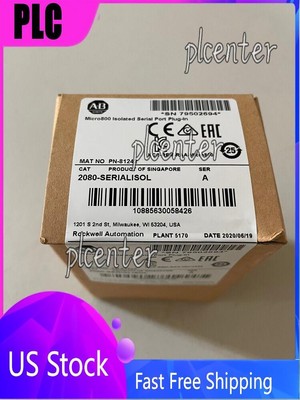 AB 2080-SERIALISOL NEW SEALED AB Micro800 Isolated Serial Port Plug-In ...
