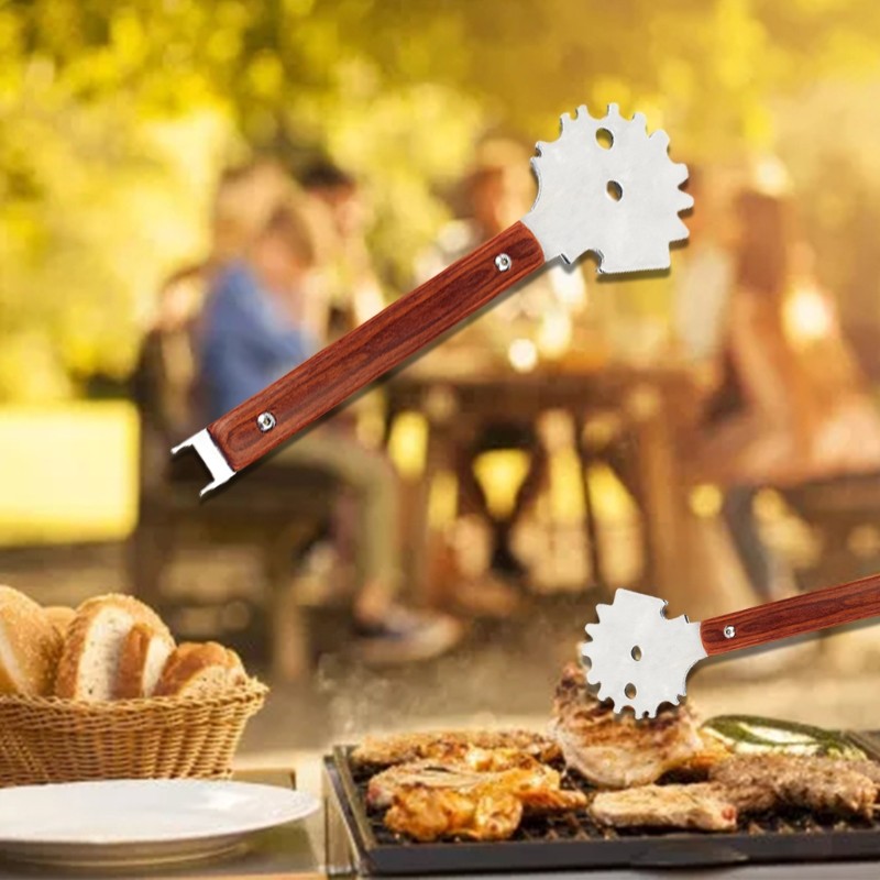 Stainless Steel BBQ Scraper Grill Grate Tools Cleaner for Bsrbecue Rack ...