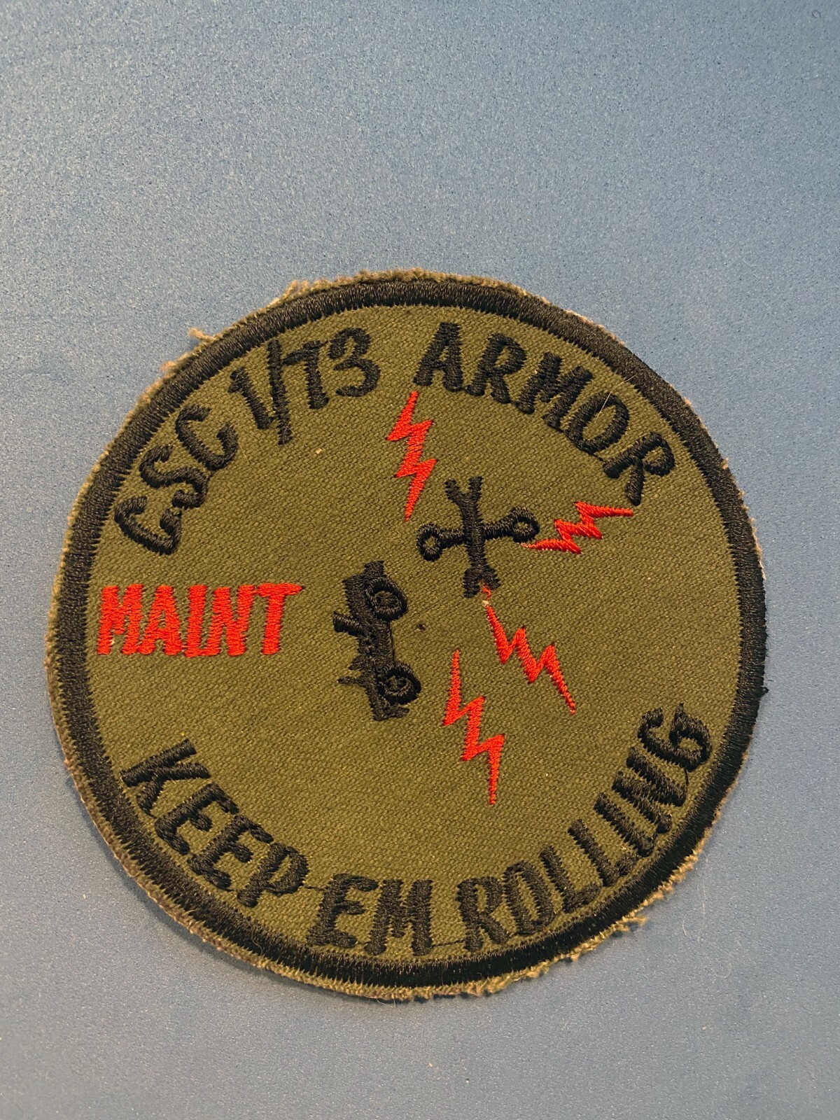 CSC 1-73rd Armor Patch - Korean Made - 1960s - 1970s - Maintenance ...