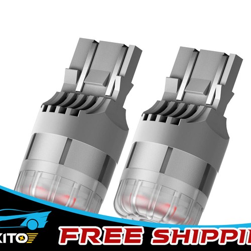 2X AUXITO 7443 7444 7440 7441 Bulbs Brake LED Light Stop Red Super ...