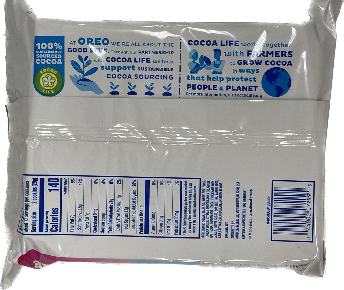 Oreo Package Nutrition Label Oreo Mint Chip 303g | Candy Funhouse
