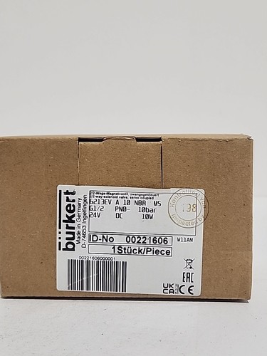 Burkert 6213EV A10 NBR MS 00221606 24V 10W BURKERT FLUID CONTROL ...