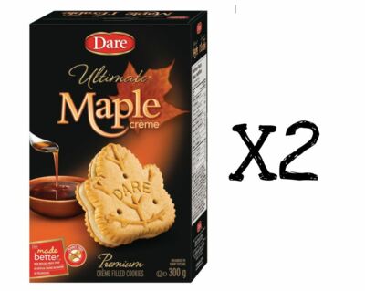 Dare Ultimate Maple Creme Cookies Real Maple Syrup - 2 Boxes Canadian ...