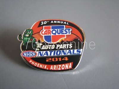 2014 CAR QUEST NATIONALS PHOENIX NHRA DRAG RACIN EVENT HAT PIN LAPEL ...