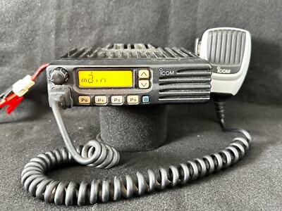 NICE ICOM MOBILE IC-F121 VHF 128 CH + ICOM HM-148 GRAY/BLACK MICROPHONE ...