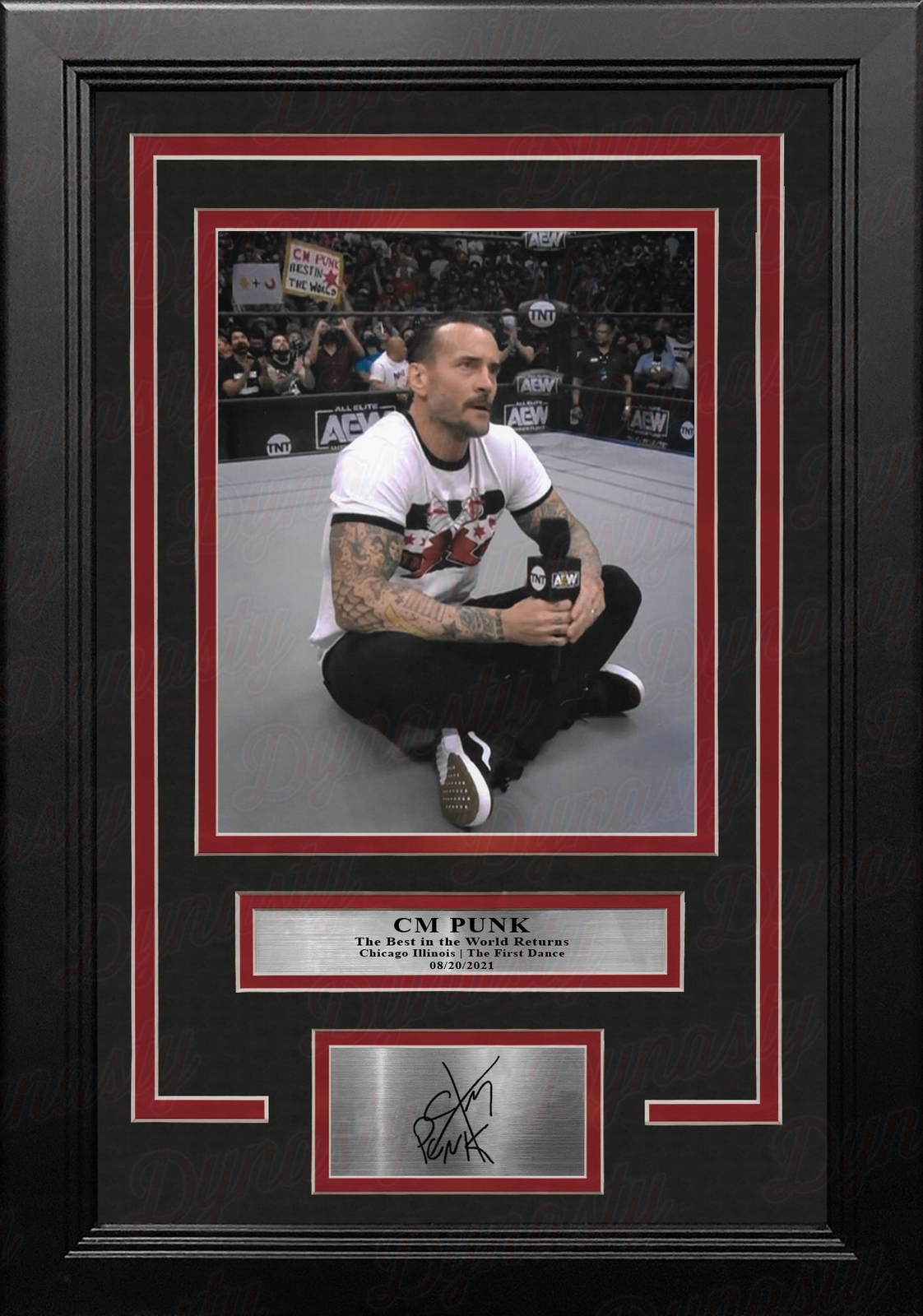 CM Punk Returns to Chicago 8x10 Framed AEW Wrestling Photo w/ Engraved ...