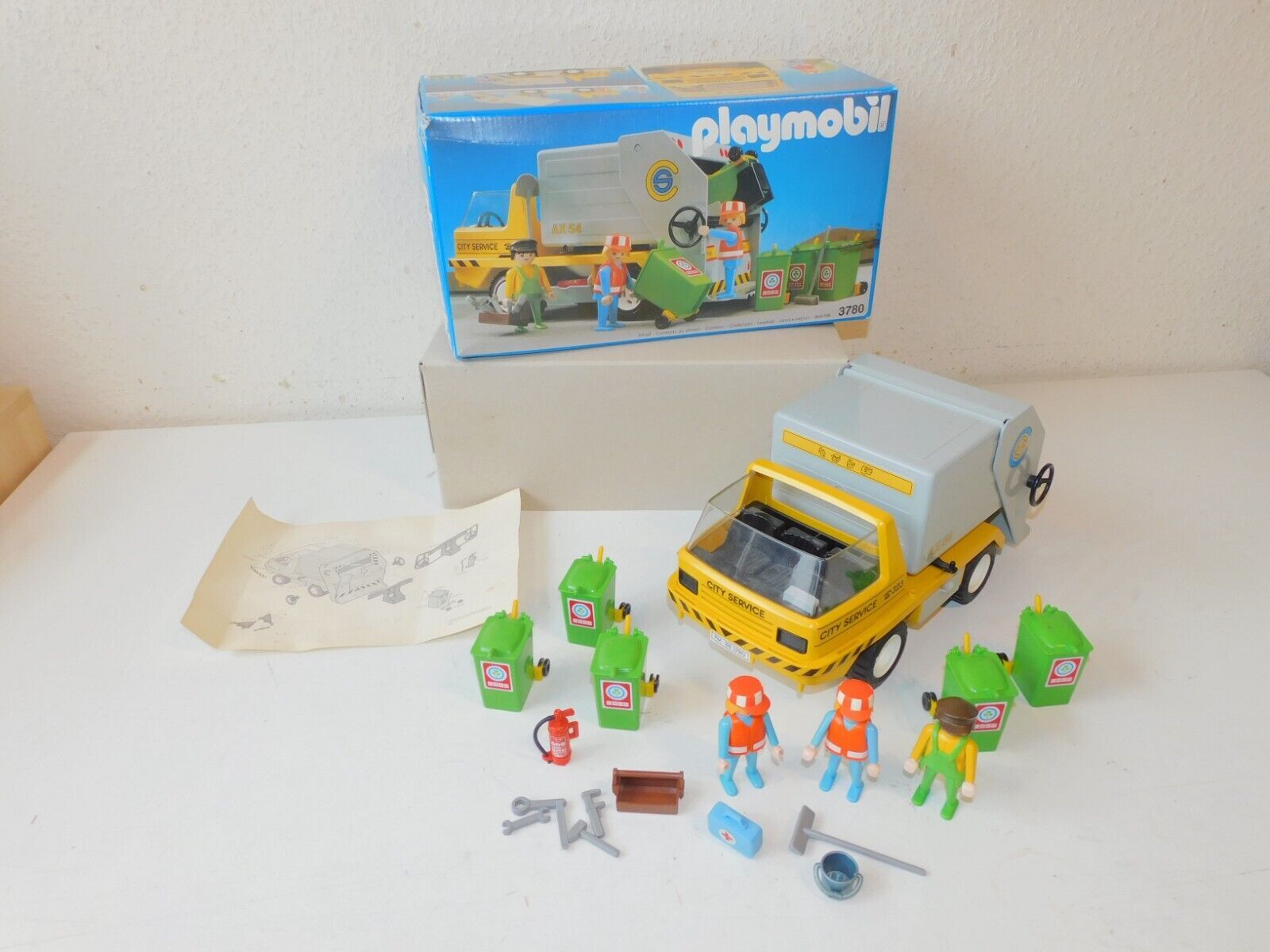 Playmobil 3780 ovp garbage truck with the rare driver! | eBay