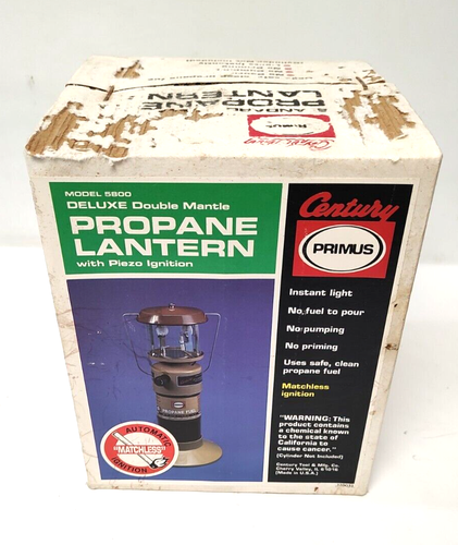 Primus Deluxe Double Mantle Propane Camping Lantern Model 5800 New in ...