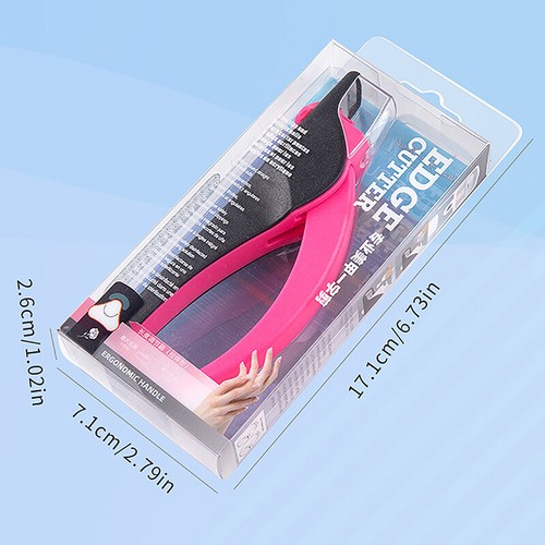 Fake Nail Clipper U-Edge Manicure Tips Cutter Stainless Steel Manicure ...