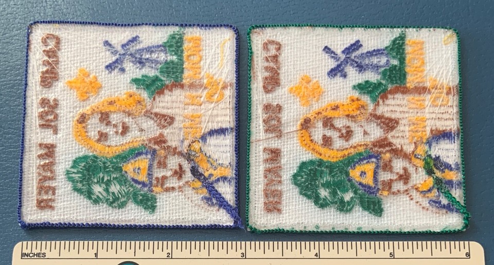 2 1990 CAMP SOL MAYER Boy Cub Scout Mom & Me PATCHES BSA Concho Valley ...