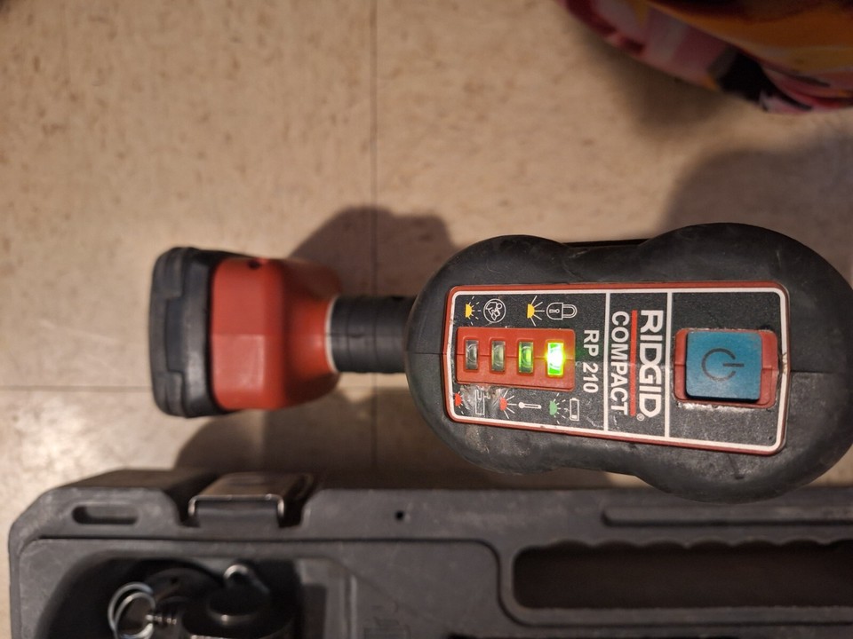 rigid rp210 press frame tool kit- with 5 Jaws, 2 batteries &1 charger ...