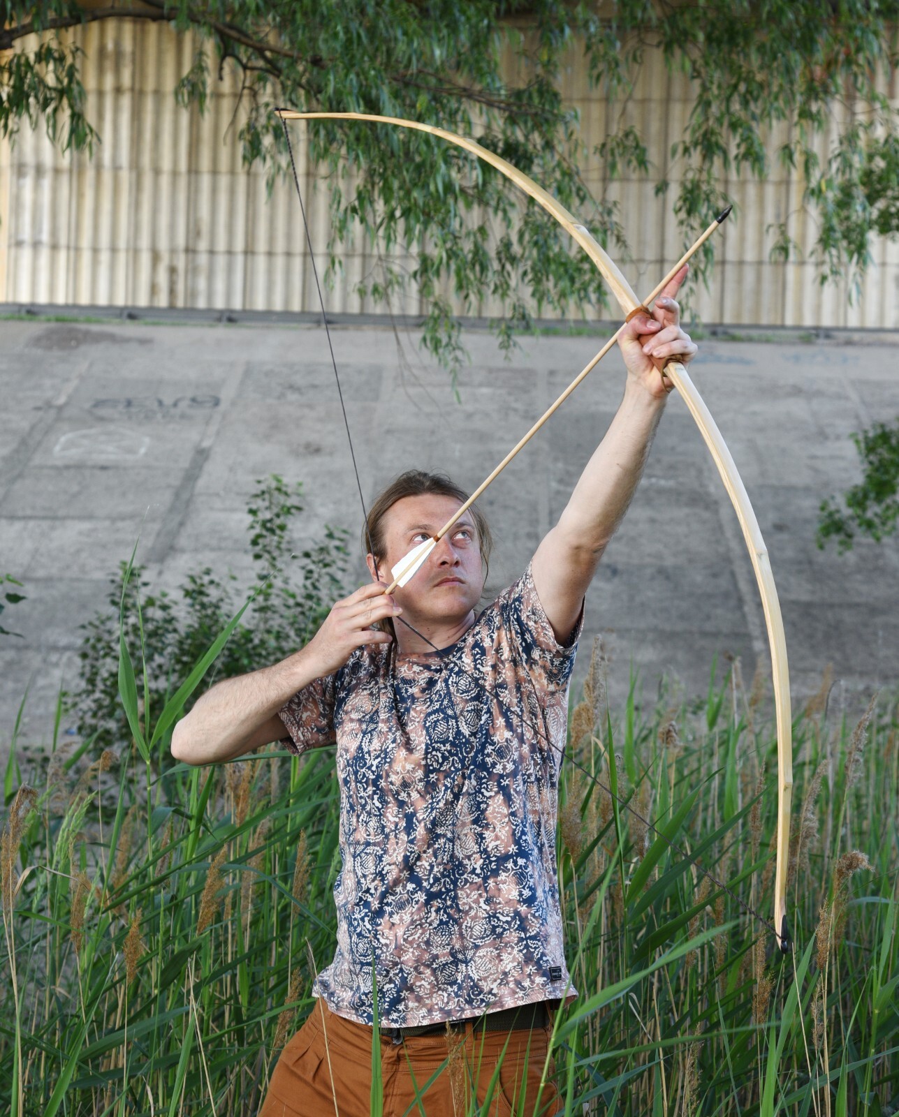 Traditional Archery Wooden Long Bow 71", Medieval England Longbow ...