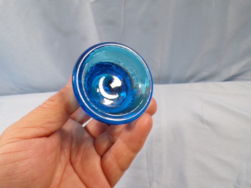 Fenton Blue Glass Bell Telephone Paperweight | eBay