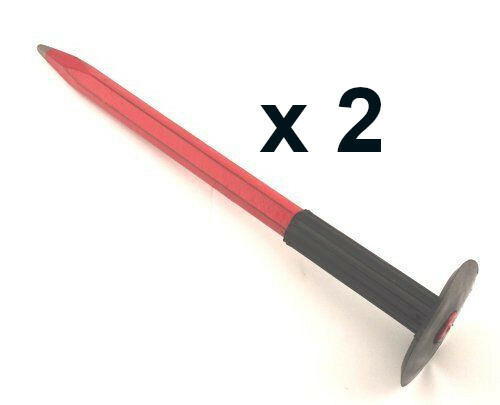 300mm Pointed Stone COLD Chisel with Hand Guard for Brick Masonary ...