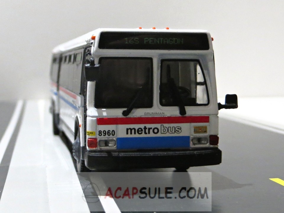 WMATA Route 16S to Pentagon 1980 Grumman 870 Transit Bus 1/87 Scale ...