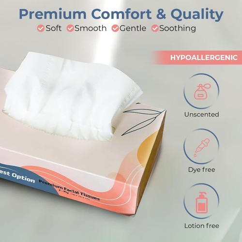 Soft 2-Ply Facial Tissue, White, 230-Count Box | Professional, Gentle ...