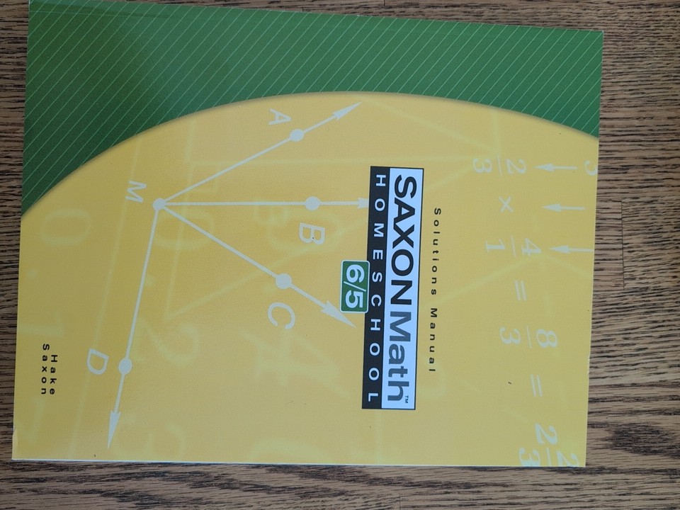 NEW Saxon Math 6/5 Home Study Kit, 3rd Edition Homeschool Curriculum ...