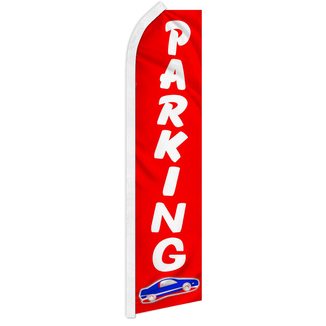 Parking Swooper Feather Flutter Advertising Flag Parking Lot Event Sign ...
