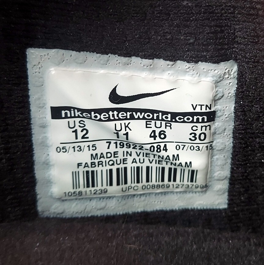 Nike Flywire Blue Black and Orange Size US12 | eBay