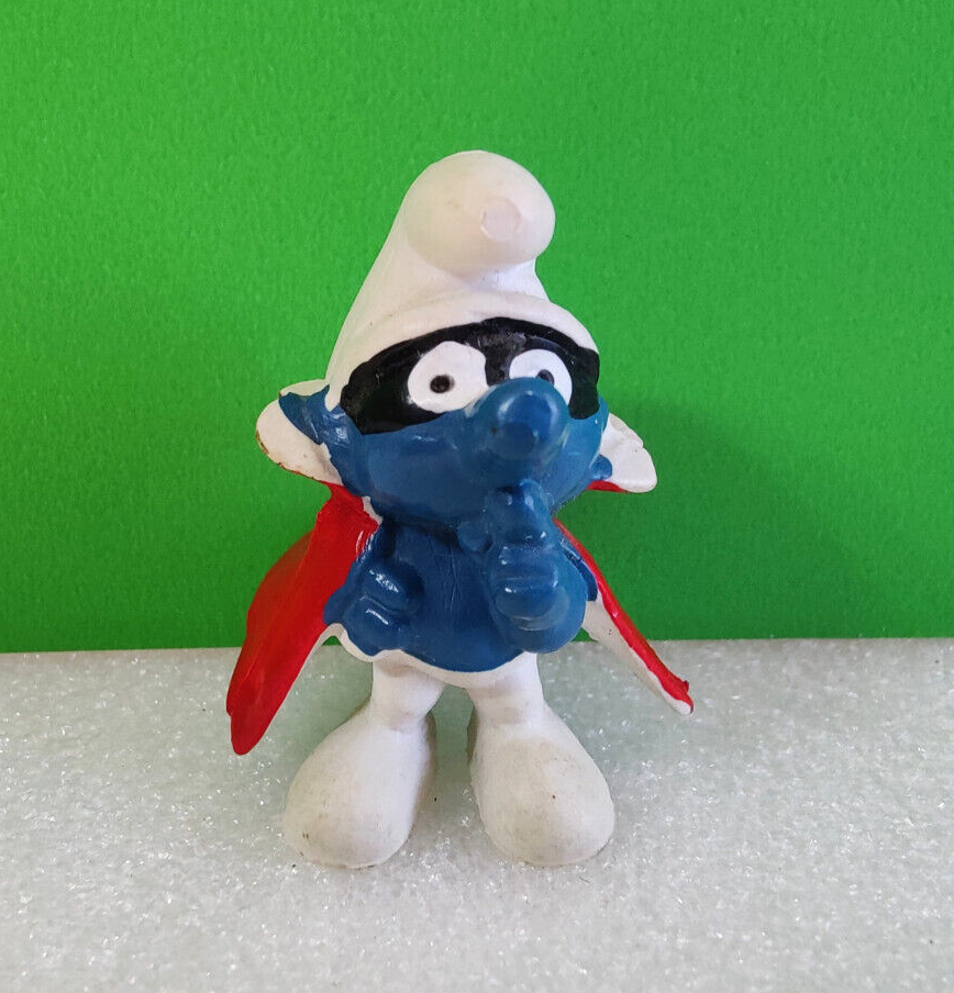 Smurf CAPED CRUSADER BATMAN COSTUME PVC Figure | eBay
