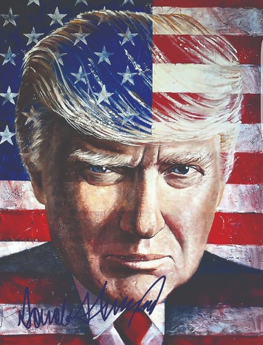 PRESIDENT DONALD MELANIA TRUMP 8.5X11 AUTOGRAPH SIGNED PHOTO MAGA ...