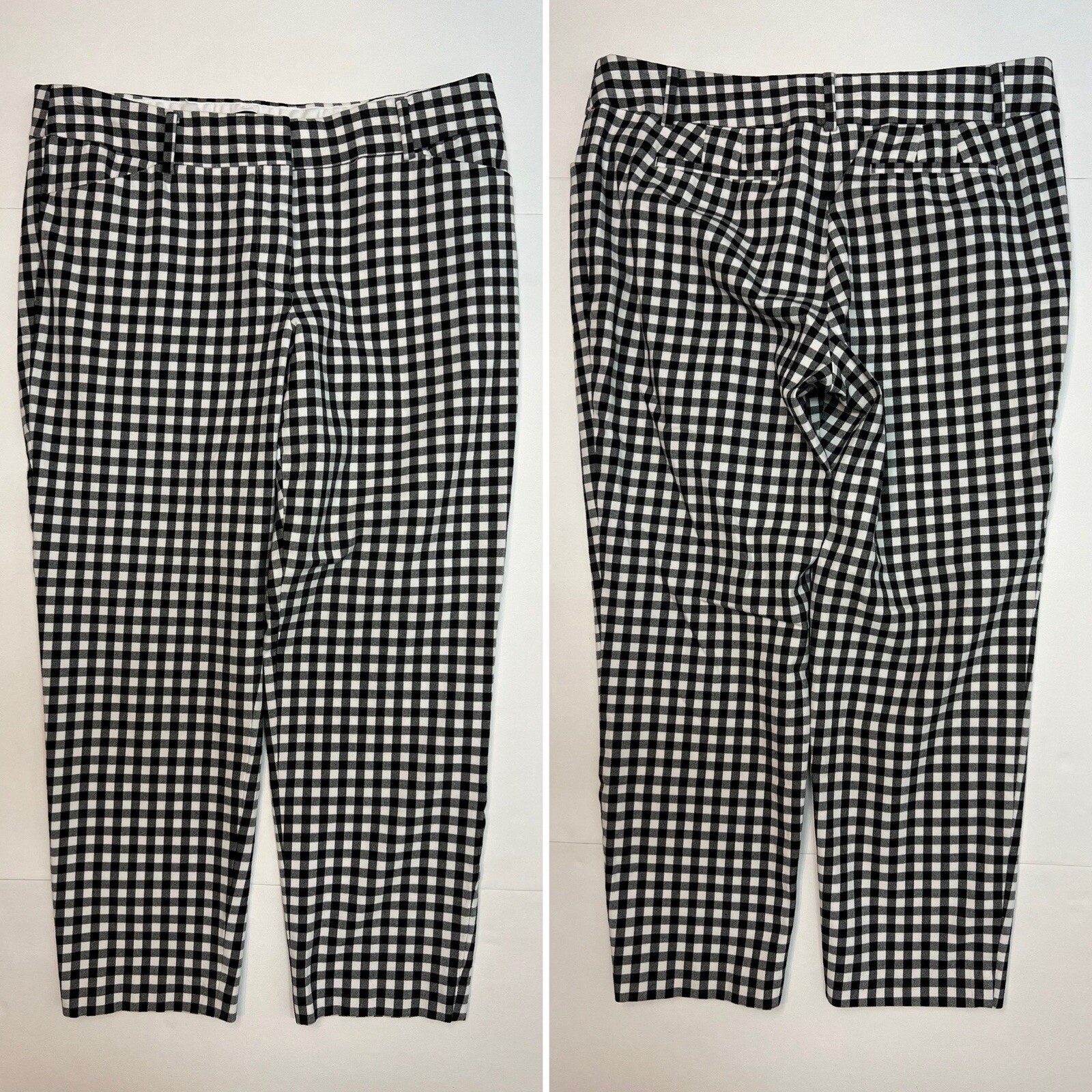 Talbots Petites 12P Hampshire Black & White Gingham C… - Gem