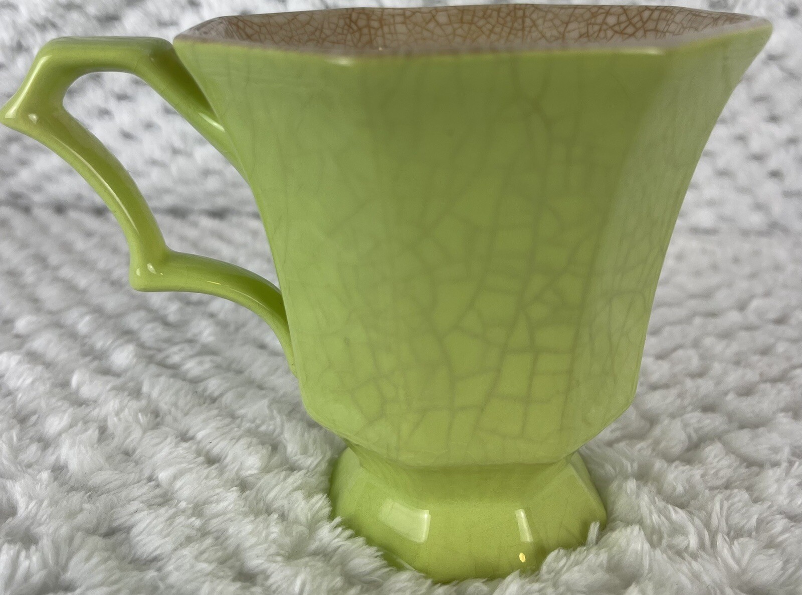 Vintage Independence Ironstone Interpace 1776 Japan Lime Green Coffee ...
