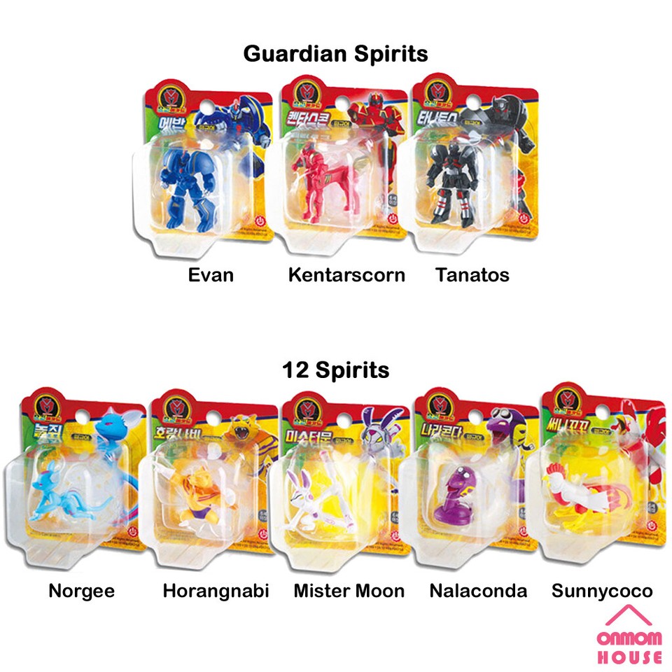 Ghost Mecard 3 Guardian Spirits & 5 Spirits Figure Set Toy Korean TV | eBay