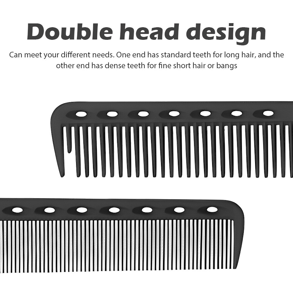 3pcs Standard Fine Tooth Hair Cutting Comb Women Men Plastic Salon ...