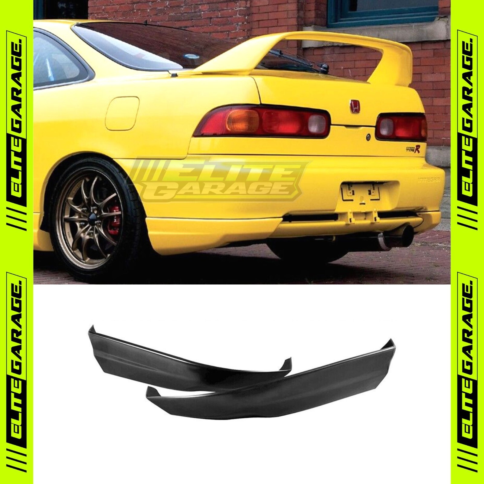 Fits Honda Integra DC2 DC4 - Rear Bumper Lip Spoiler Pods (98-01 ...