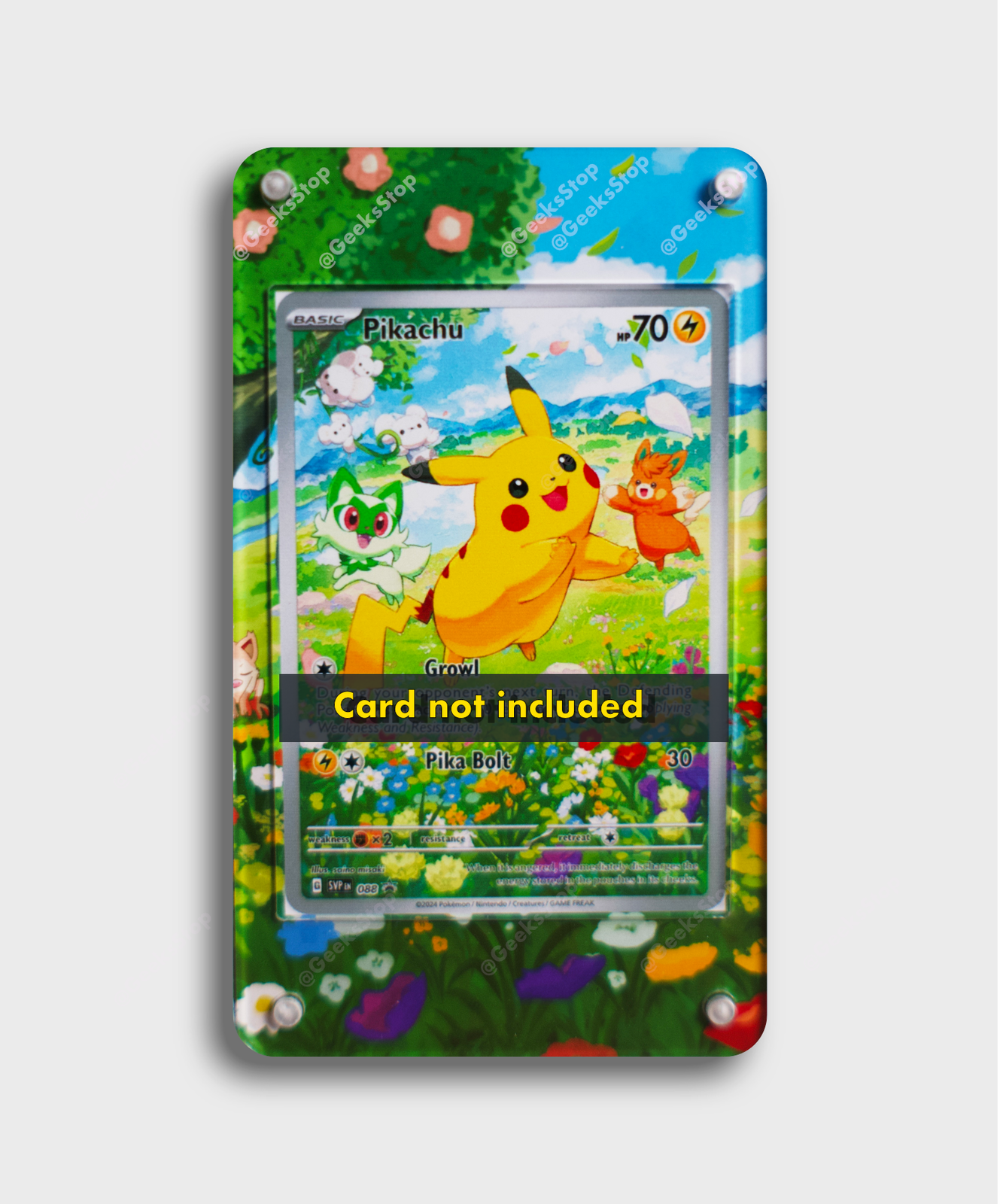 Pikachu 088 Promo Extended Art Display Case for Pokémon Card | eBay