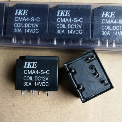 5PCS HKE CMA4-S-C DC12V CMA4-S-C-E DC12V Power Relay 7Pin 30A 14VDC NEW ...