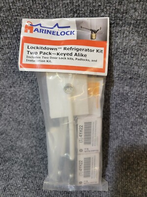 Marinelock Lock It Down *2-Pack Keyed Alike* Marine Refrigerator Lock ...