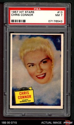 1957 Topps Hit Stars #13 Chris Connor PSA 7 - NM | eBay