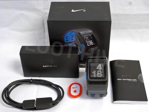 NEW Nike+ Plus Foot Sensor Pod GPS Sport Watch Blue/Anthracite TomTom ...