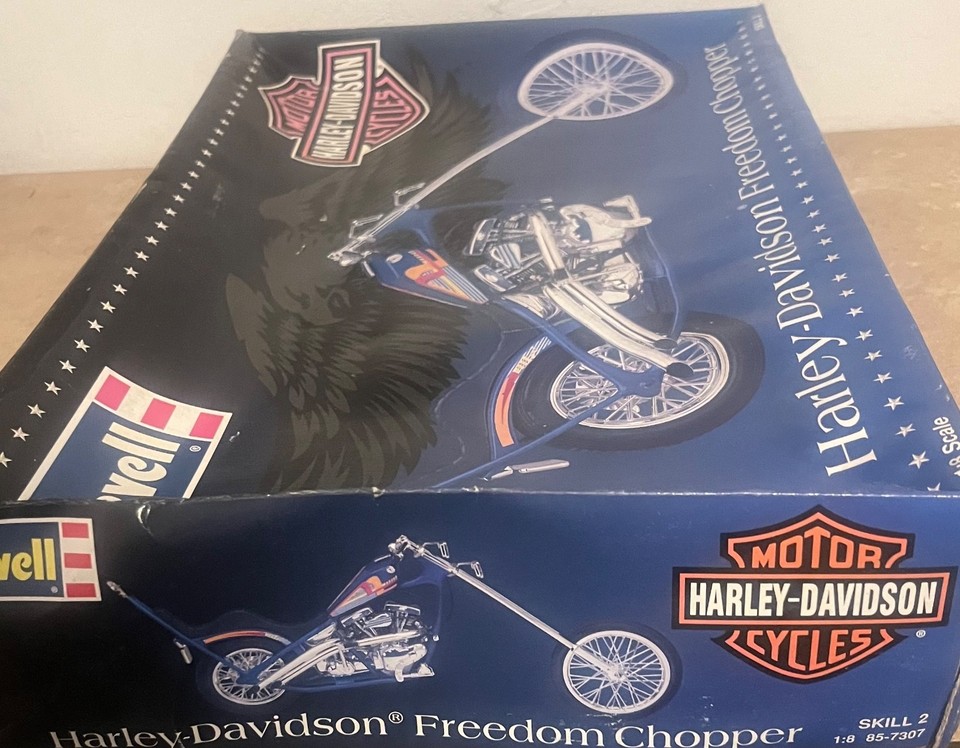 1996 Harley Davidson 1:8 Freedom Chopper Motorcycle Model Kit 7307 ...