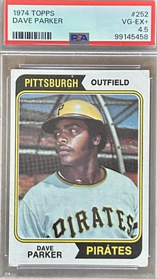 1974 Dave Parker Rookie Card - Pittsburgh Pirates- PSA 4.5 - HOF - New ...