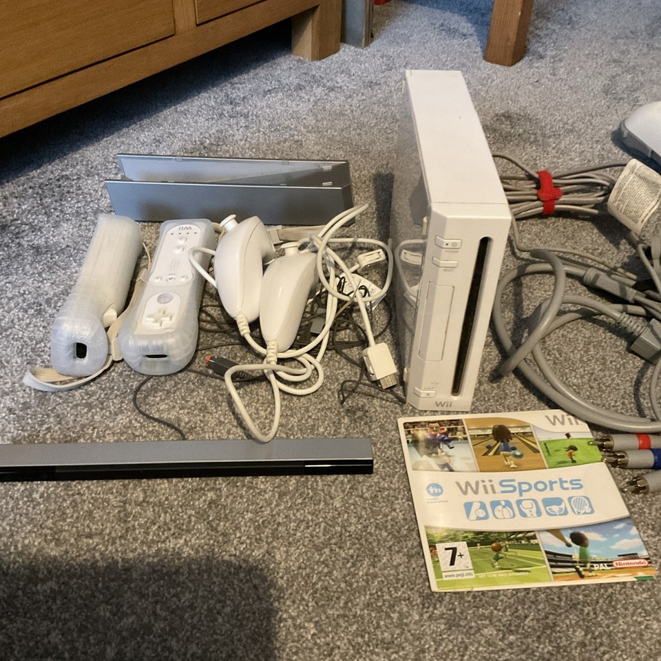 Nintendo Wii with Wii Fit Board, WiiFit Plus, Wii Sports | eBay UK