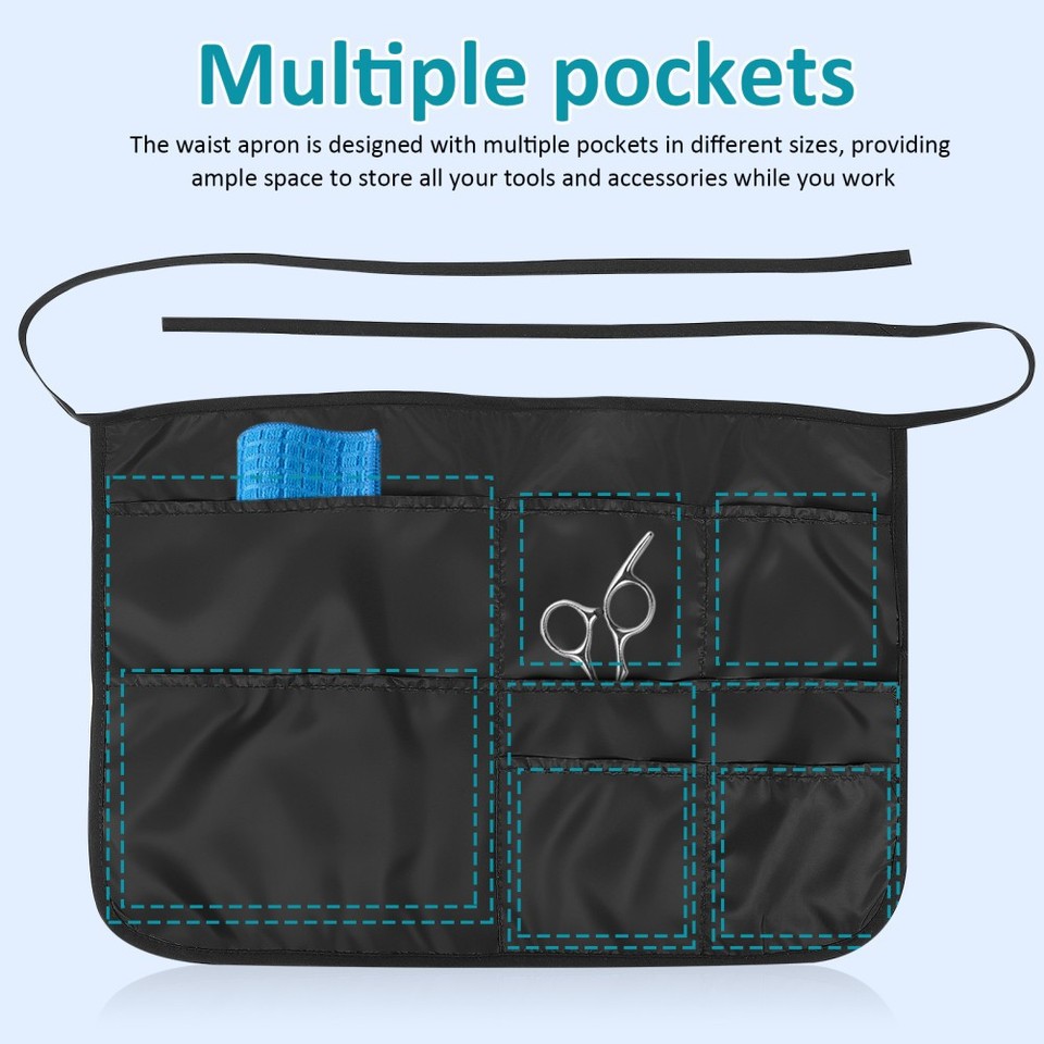 Cleaning Apron Multi Pocket Apron Pet Grooming Apron Tie Back ...
