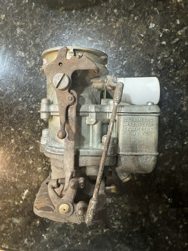 Stromberg 97 Carburetor 2 Barrel Three Flange Mount. Flathead Ford ...