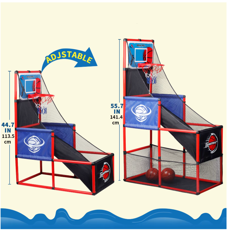 Basketball Arcade Game Set Indoor/Outdoor w/ LED Scoring Single or ...