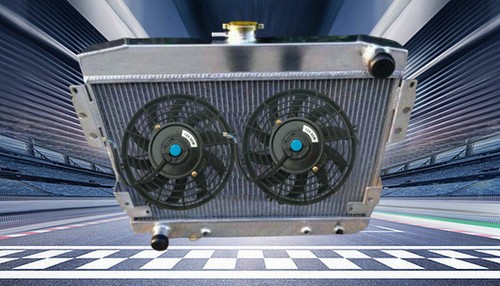 Aluminum Radiator + FAN For Ford Mustang II V8 5.0L 302 1974-1978 75 76 ...