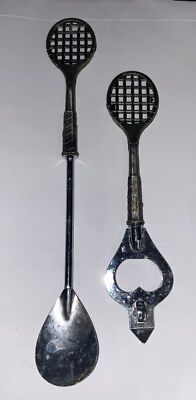 RARE Vintage Tennis Racket Ball Spoon Opener Bar Set Tools Japan | eBay