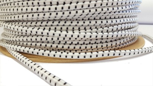 WHITE EXTRA STRONG ELASTIC BUNGEE ROPE SHOCK CORD TIE DOWN 4 - 12 MM ...