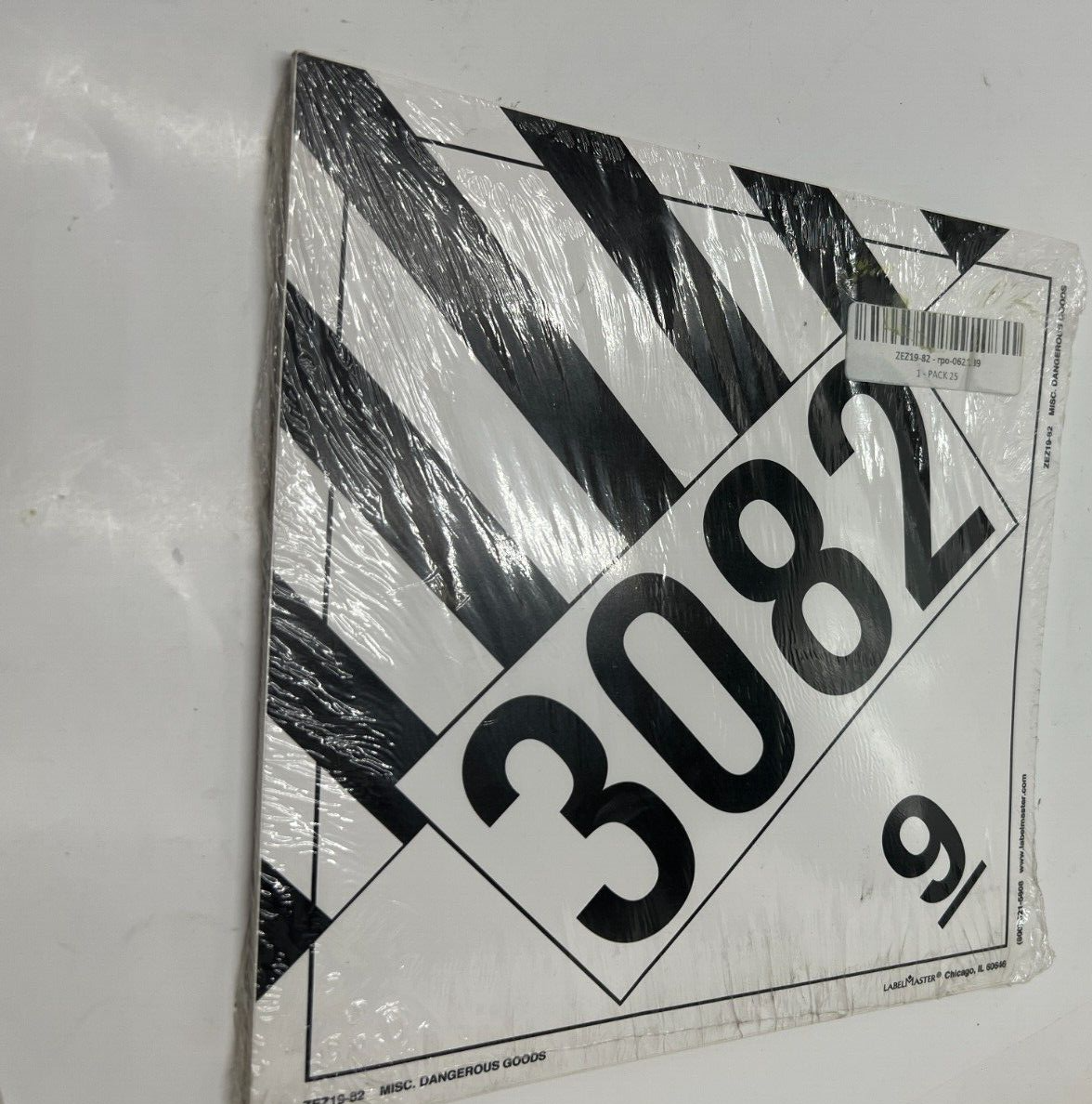 Hazmat Placard Labelmaster UN 1789 Corrosive Placards (25-Pack) - DOT ...