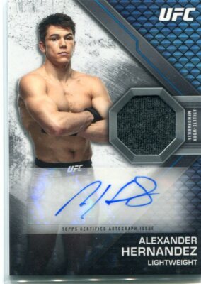 2020 Topps UFC Knockout ALEXANDER HERNANDEZ Autograph Shirt Relic Auto ...