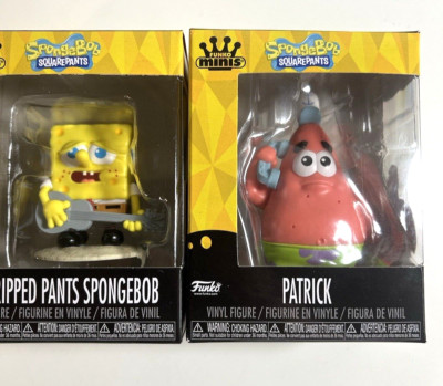 NEW, Funko Minis ~SPONGEBOB SQUAREPANTS (Ripped Pants) & Patrick Vinyl ...